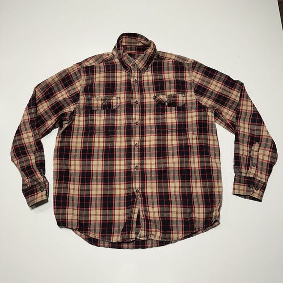 Faded Glory | Shirts | Faded Glory Flannel Men Large Button Down Long ...